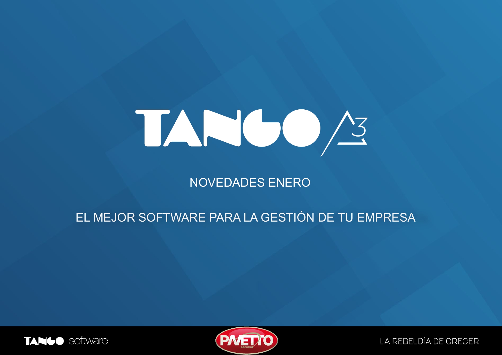 Novedades Tango Enero 2024 - Pavetto Tango Software